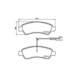 MAGNETI MARELLI Bremsbelagsatz, Scheibenbremse 363700461125 f&uuml;r FIAT PEUGEOT RAM