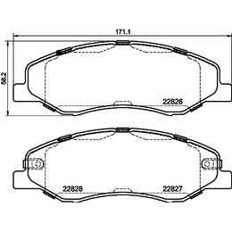 Hella Bremsbelagsatz, Scheibenbremse 8db355039181 f&uuml;r HONDA