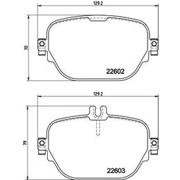 Hella Bremsbelagsatz, Scheibenbremse 8db355039221 f&uuml;r Mercedes