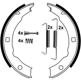 ATE Bremsbackensatz, Feststellbremse 03013740102 f&uuml;r Peugeot