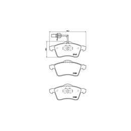 MAGNETI MARELLI Bremsbelagsatz, Scheibenbremse 363700485049 f&uuml;r VW
