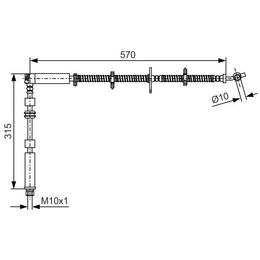 Bosch Bremsschlauch 1987481a63 f&uuml;r LAND ROVER