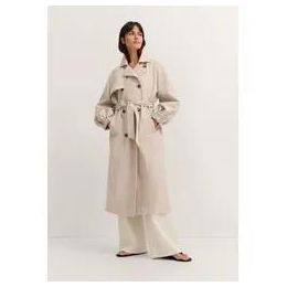 Trenchcoat Bugatti "Regular Fit", Damen, Gr. 42, 30, beige, 65% Baumwolle, 35% Polyester, unifarben, regular fit, M&auml;ntel, wasserabweisend mit Bindeg&uuml;rtel