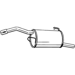 BOSAL Endschalld&auml;mpfer 177683 f&uuml;r MITSUBISHI