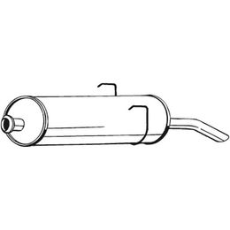 BOSAL Endschalld&auml;mpfer 190787 f&uuml;r Peugeot