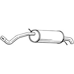 BOSAL Endschalld&auml;mpfer 233333 f&uuml;r VW