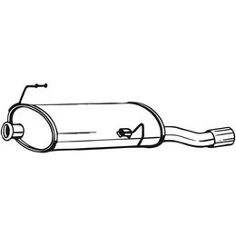 BOSAL Endschalld&auml;mpfer 190013 f&uuml;r Peugeot