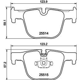 DON Bremsbelagsatz, Scheibenbremse pcp1575 f&uuml;r BMW