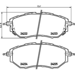DON Bremsbelagsatz, Scheibenbremse pcp1440 f&uuml;r Subaru