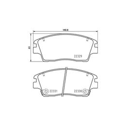 MAGNETI MARELLI Bremsbelagsatz, Scheibenbremse 363700430096 f&uuml;r KIA HYUNDAI