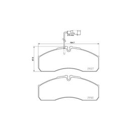MAGNETI MARELLI Bremsbelagsatz, Scheibenbremse 363700456123 f&uuml;r RENAULT TRUCKS NISSAN