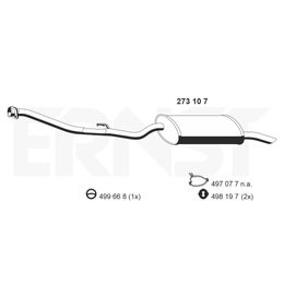 Ernst Endschalld&auml;mpfer 273107 f&uuml;r BMW
