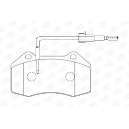Champion Bremsbelagsatz, Scheibenbremse 573290ch f&uuml;r ABARTH