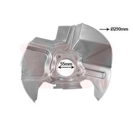 Van Wezel Spritzblech, Bremsscheibe 2758372 Vorderachse rechts