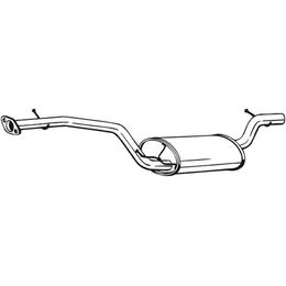 BOSAL Mittelschalld&auml;mpfer 282419 f&uuml;r Ford Volvo