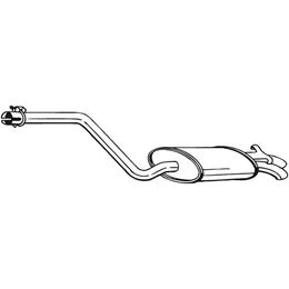 BOSAL Endschalld&auml;mpfer 282333 f&uuml;r Mercedes