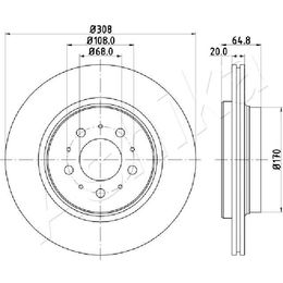 ASHIKA Bremsscheibe 61000326