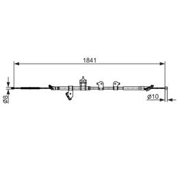 Bosch Seilzug, Feststellbremse 1987482568 f&uuml;r TOYOTA