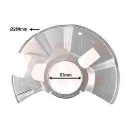 Van Wezel Spritzblech, Bremsscheibe 2741372 Vorderachse rechts f&uuml;r MAZDA