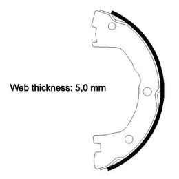 TEXTAR Bremsbackensatz, Feststellbremse 91059000 f&uuml;r IVECO RENAULT