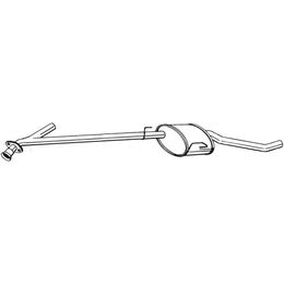 BOSAL Mittelschalld&auml;mpfer 283543 f&uuml;r Vaughall
