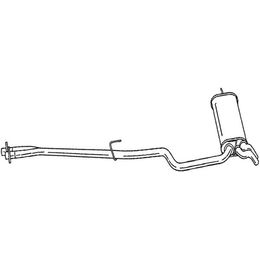 BOSAL Endschalld&auml;mpfer 288119 f&uuml;r Mercedes