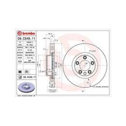 MAGNETI MARELLI Bremsscheibe 360406166201 Innenbel&uuml;ftet-Bel&uuml;ftung mit tropfenf&ouml;rmigen Fl&uuml;geln 360mm 36mm f&uuml;r PORSCHE VW