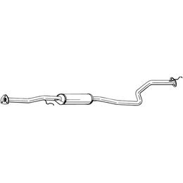 BOSAL Mittelschalld&auml;mpfer 287251 f&uuml;r HONDA