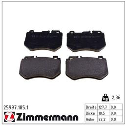 Zimmermann Bremsbelagsatz, Scheibenbremse 259971851 Vorderachse f&uuml;r Mercedes