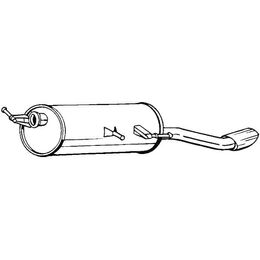VEGAZ Endschalld&auml;mpfer pgs339 f&uuml;r Peugeot