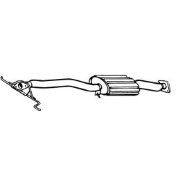 VEGAZ Mittelschalld&auml;mpfer mzs41 f&uuml;r MAZDA