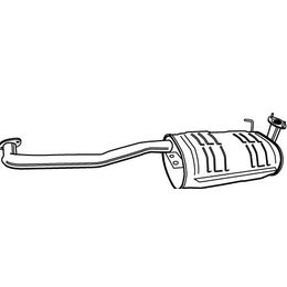 VEGAZ Mittelschalld&auml;mpfer os377 f&uuml;r Opel