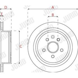JURID Bremsscheibe 562823jc 310mm 18mm