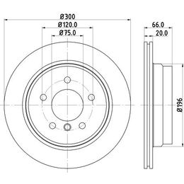 Hella Bremsscheibe 8dd355117831 300mm 20mm f&uuml;r BMW (BRILLIANCE)