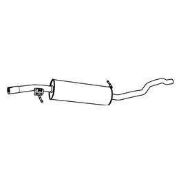 VEGAZ Mittelschalld&auml;mpfer fs509 f&uuml;r Ford