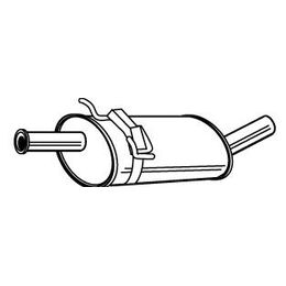 VEGAZ Mittelschalld&auml;mpfer ms416 mitte f&uuml;r Mercedes