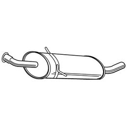 VEGAZ Mittelschalld&auml;mpfer ms419 f&uuml;r Mercedes