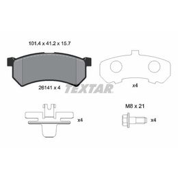 TEXTAR Bremsbelagsatz, Scheibenbremse 2614101 f&uuml;r RENAULT