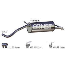 Ernst Endschalld&auml;mpfer 114059 f&uuml;r SKODA