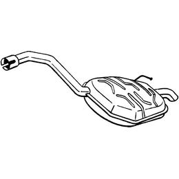 BOSAL Endschalld&auml;mpfer 235055 f&uuml;r Volvo