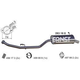 Ernst Endschalld&auml;mpfer 283168 f&uuml;r BMW
