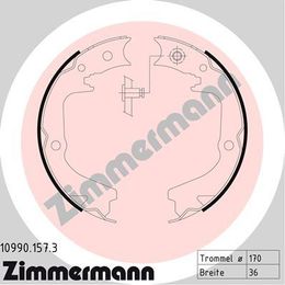 Zimmermann Bremsbackensatz, Feststellbremse 109901573 Hinterachse f&uuml;r Subaru