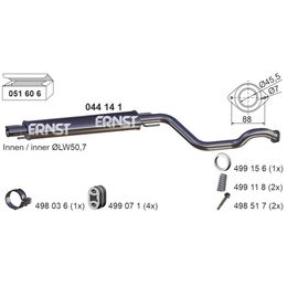 Ernst Mittelschalld&auml;mpfer 044141 f&uuml;r Opel GM