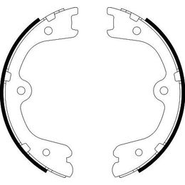Hella Bremsbackensatz, Feststellbremse 8da355050851 f&uuml;r AMC INFINITI (DFAC)