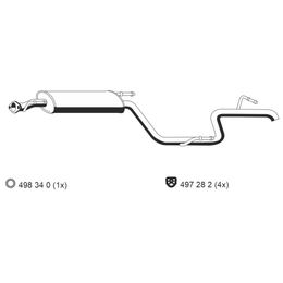 Ernst Endschalld&auml;mpfer 385015 f&uuml;r Mercedes
