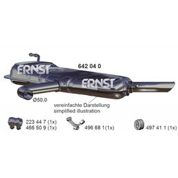 Ernst Endschalld&auml;mpfer 642040 f&uuml;r SEAT