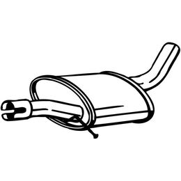 BOSAL Mittelschalld&auml;mpfer 220025 f&uuml;r Skoda