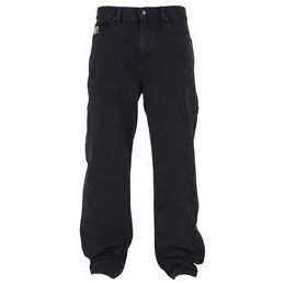 Bequeme Jeans Karl Kani "Karl Kani Herren KMI-PL063-001-03 KK Retro Baggy Workwear Denim", Herren, Gr. 38, Normalgr&ouml;&szlig;en, vintage schwarz, 100% Baumwolle, unifarben, normal, Jeans