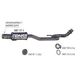 Ernst Mittelschalld&auml;mpfer 687171 f&uuml;r TOYOTA