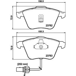 Hella Bremsbelagsatz, Scheibenbremse 8db355009141 f&uuml;r VW